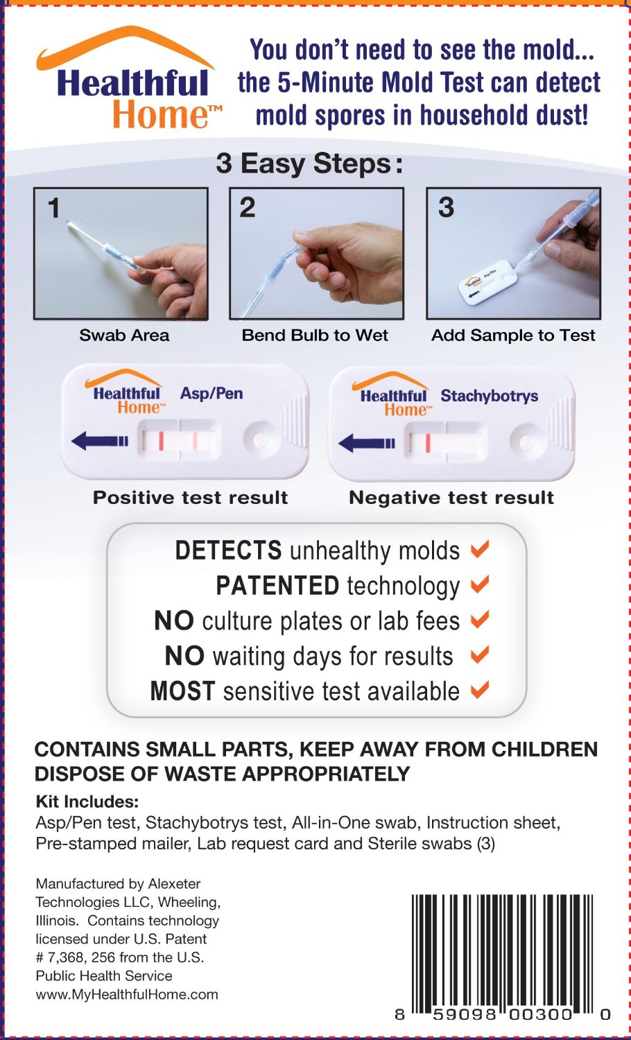 Product Review – Healthful Home 5-Minute Mold Test - Mold Guide